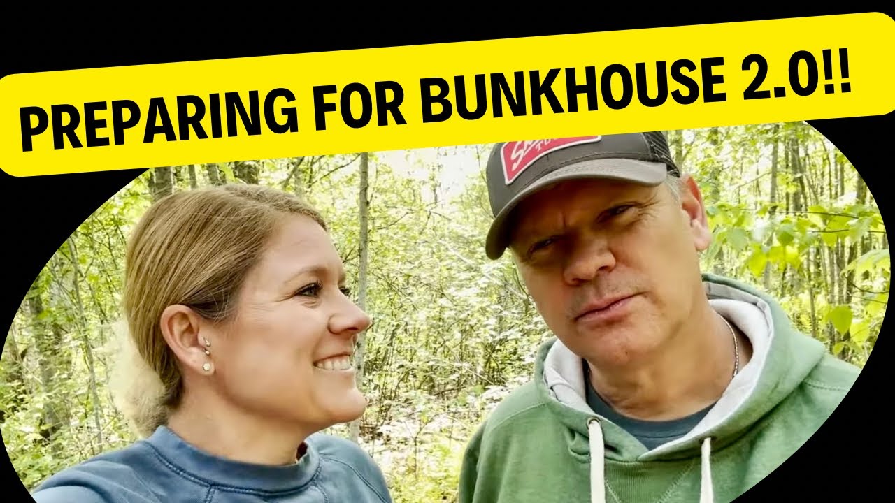 Preparing for a Shed to Cabin | Bunkhouse 2.0 Off Grid | Cutting trees ...