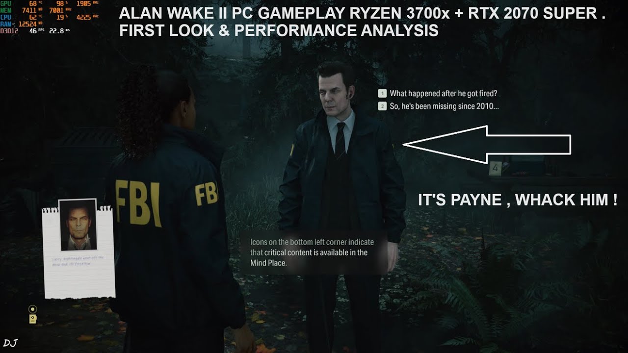 Alan Wake II PC Gameplay | First Look | Different Settings | Ryzen ...