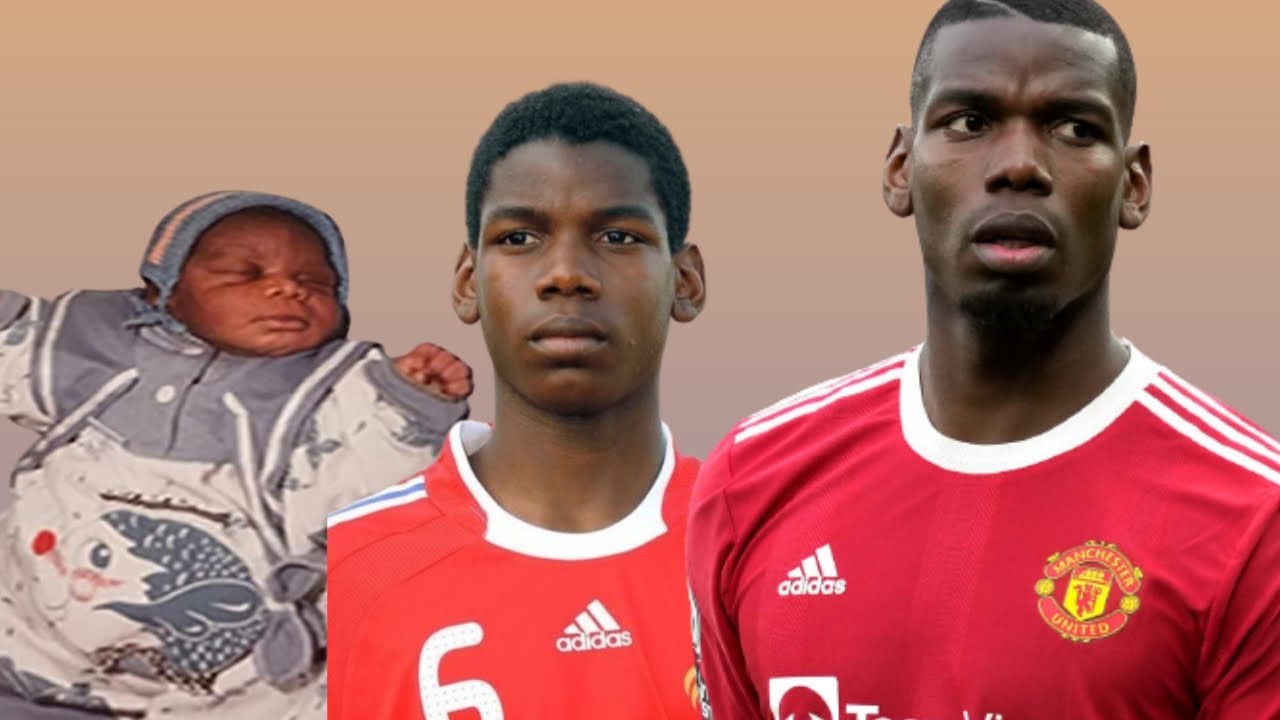 Paul Pogba age transformation from age 01to 29 years old - YouTube