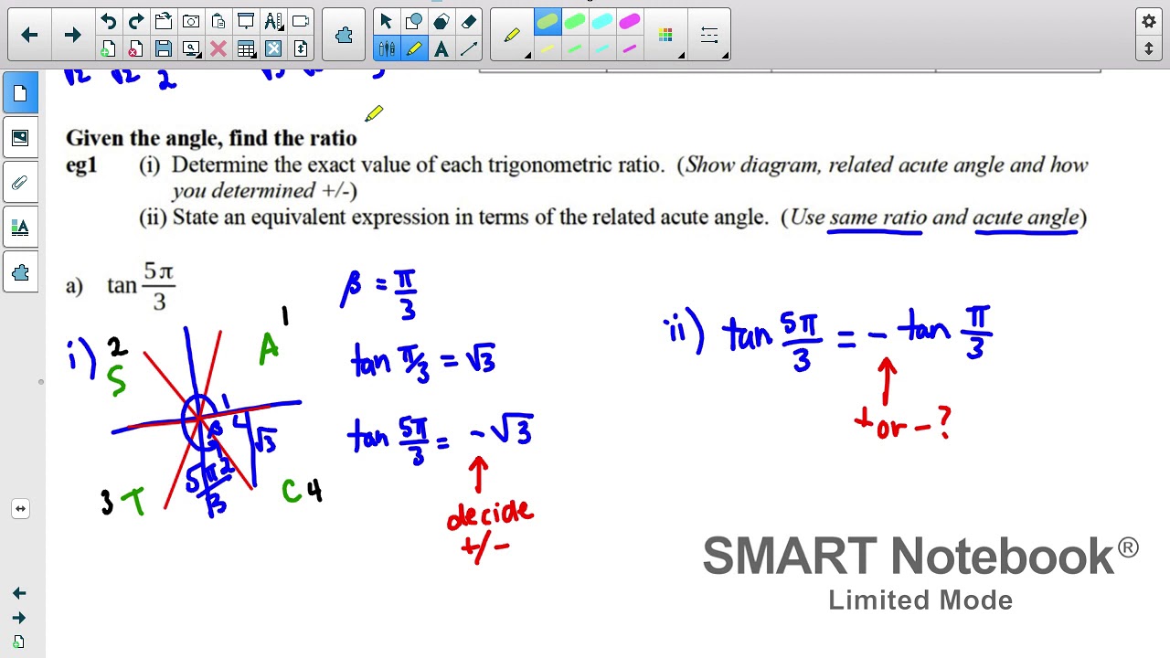 6.2 Radian Measure & Angles on the Cartesian Plane - YouTube
