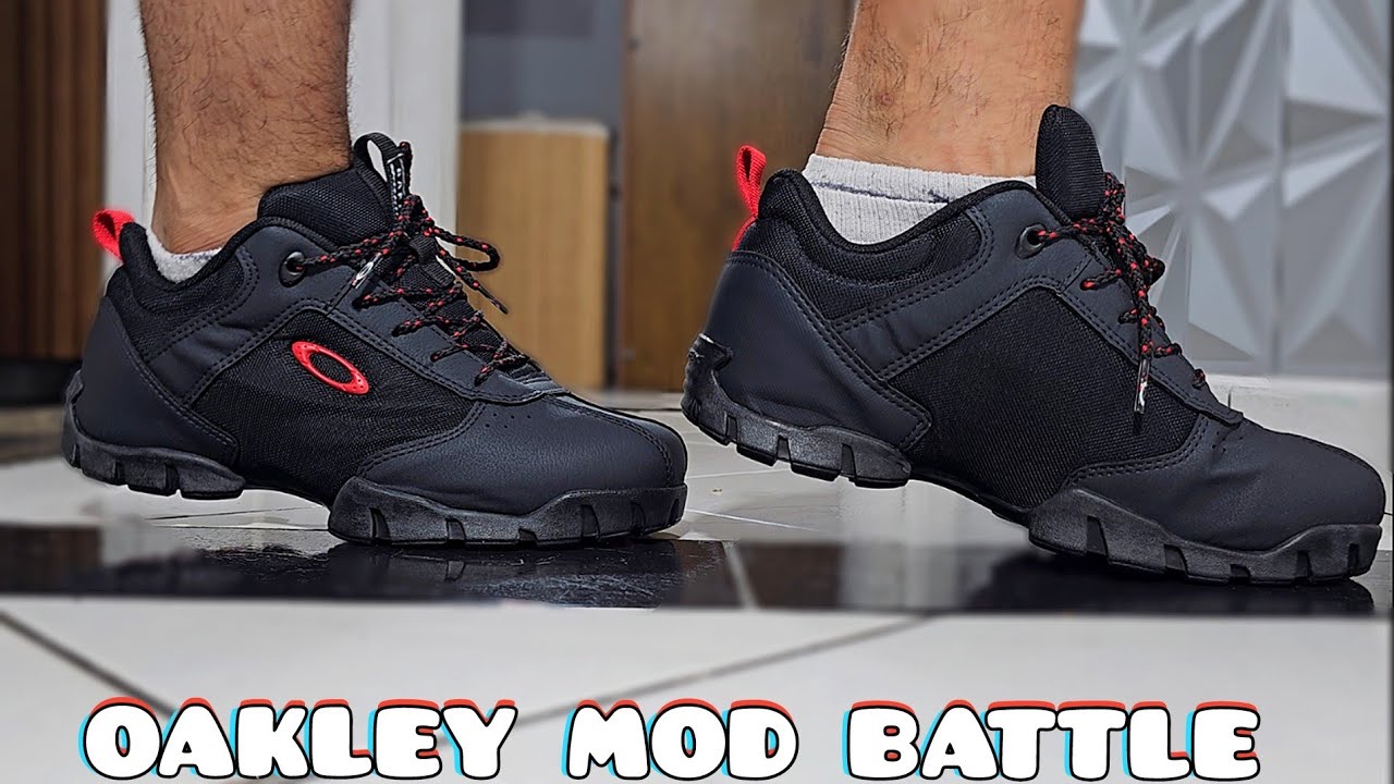 Review Tênis Oakley Mod Battle Vermelho | Demonstração No Pé | On Feet ...
