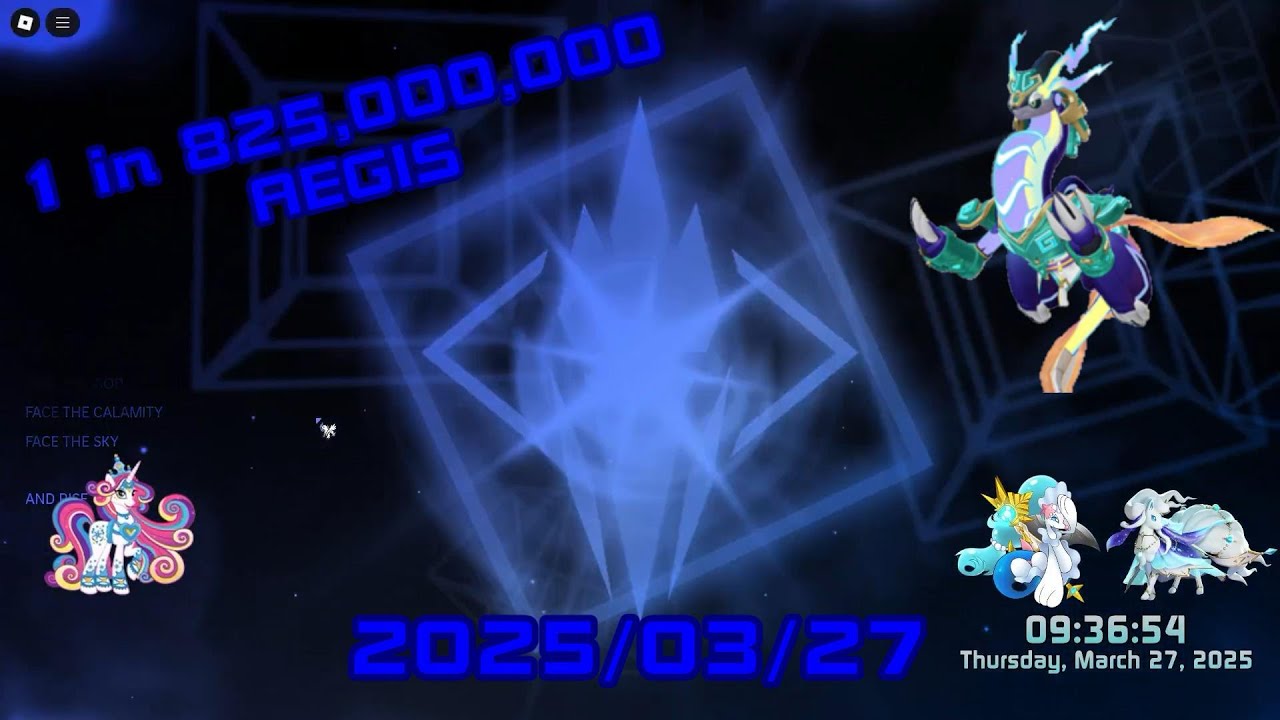 【Sol’s RNG】Rolled AEGIS (1 in 825,000,000 , 2nd Time) 2025/03/27 - YouTube