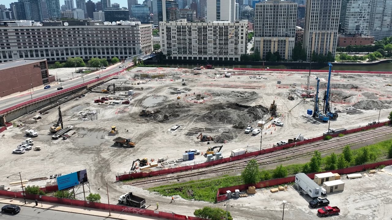Bally’s Casino Construction Site | Chicago [Drone View] [July 2025 ...