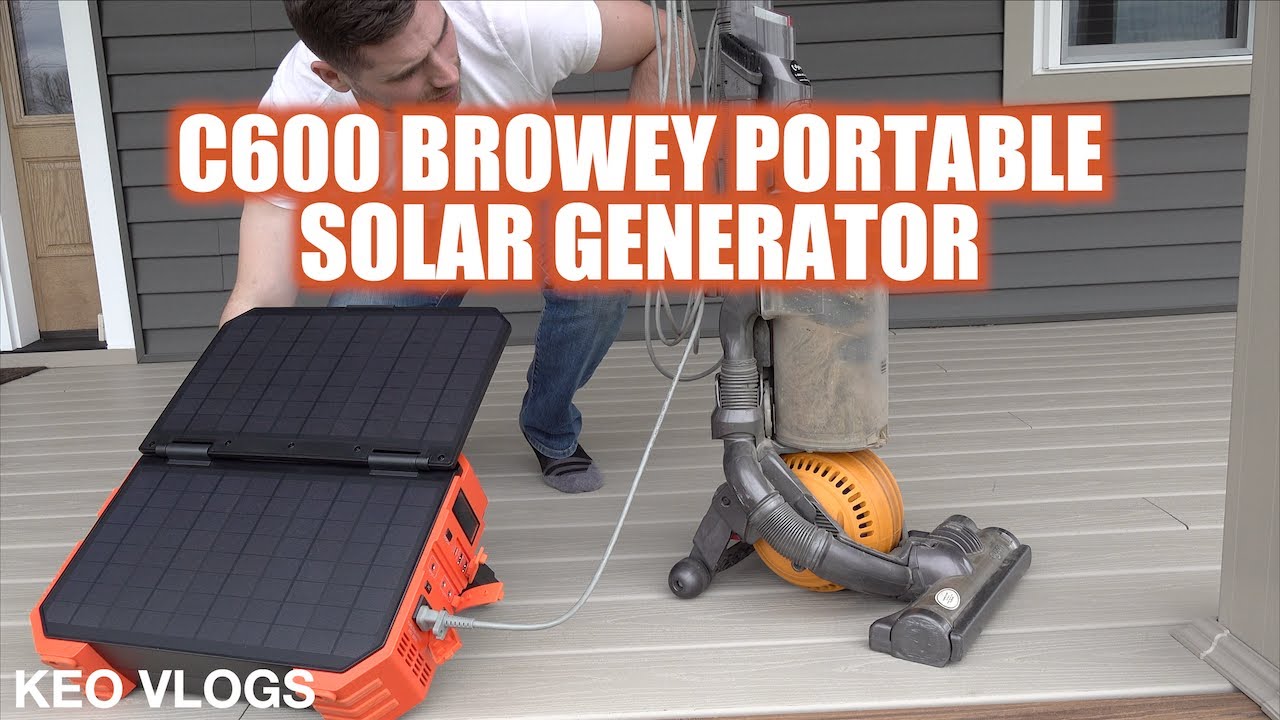 C600 Browey Portable Solar Generator - YouTube