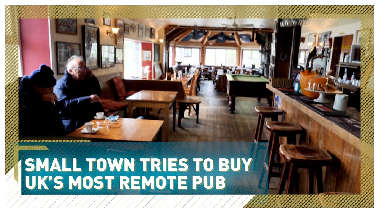 Small town tries to buy UK's most remote pub - YouTube