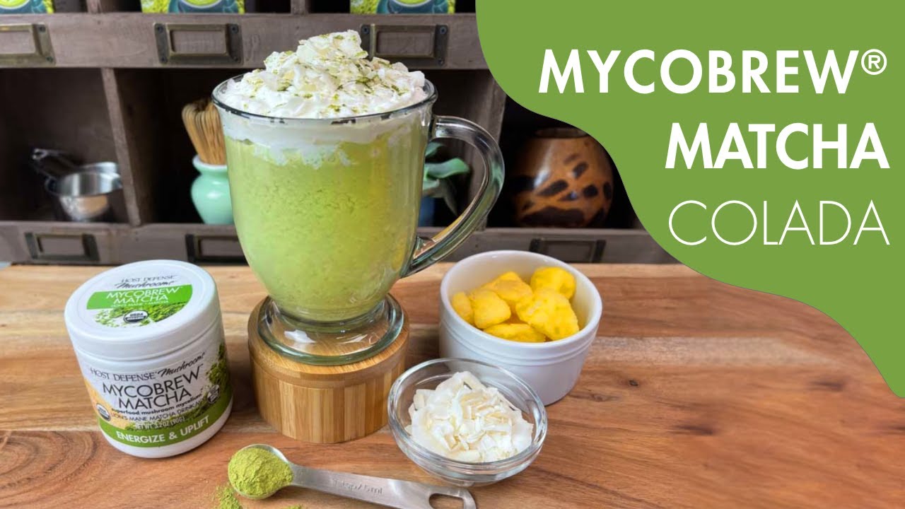 Host Defense® MycoBrew® Matcha COLADA! - YouTube