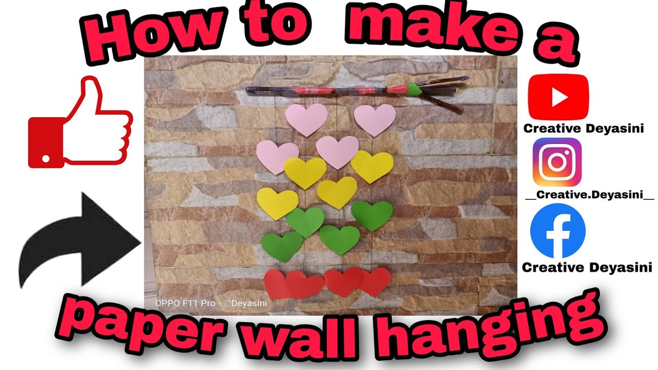 |How to make a paper wall hanging| Easy craft | - YouTube