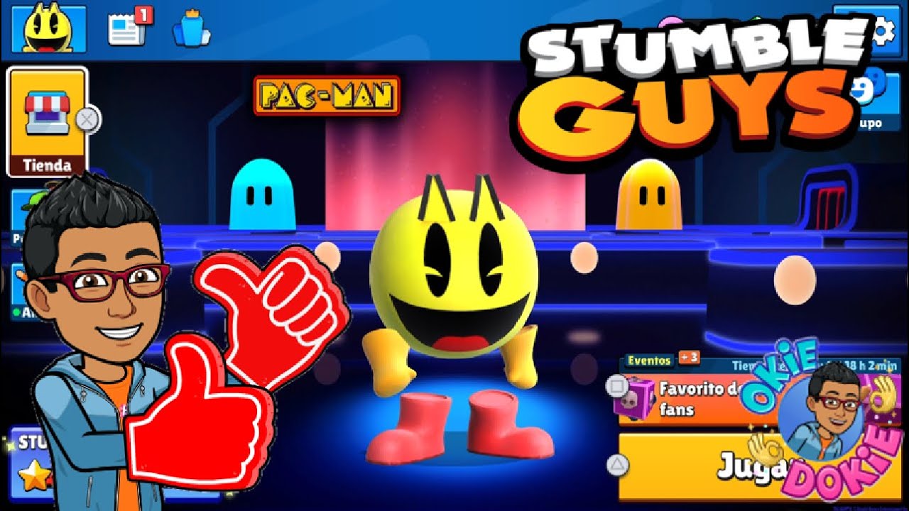 STUMBLE GUYS EVENTO PAC MAN DESBLOQUEAMOS TODO - YouTube