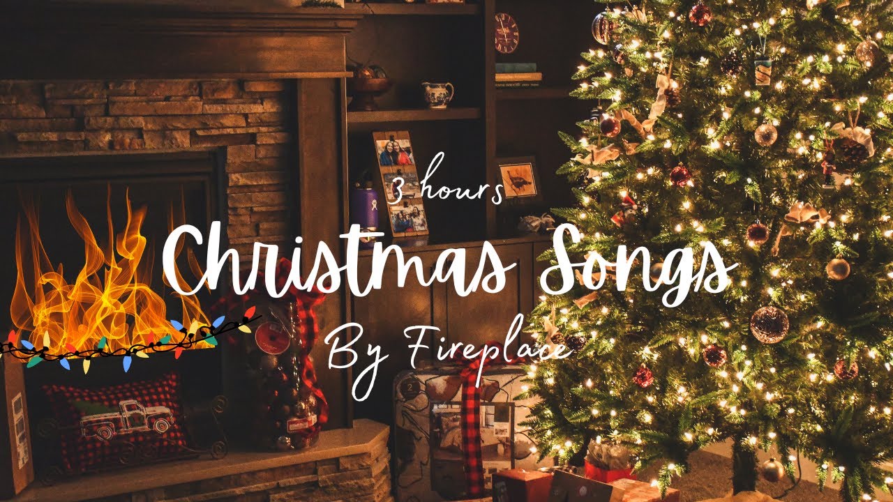 3 Hours Of Traditional Christmas Music | Relaxing Fireplace with ...