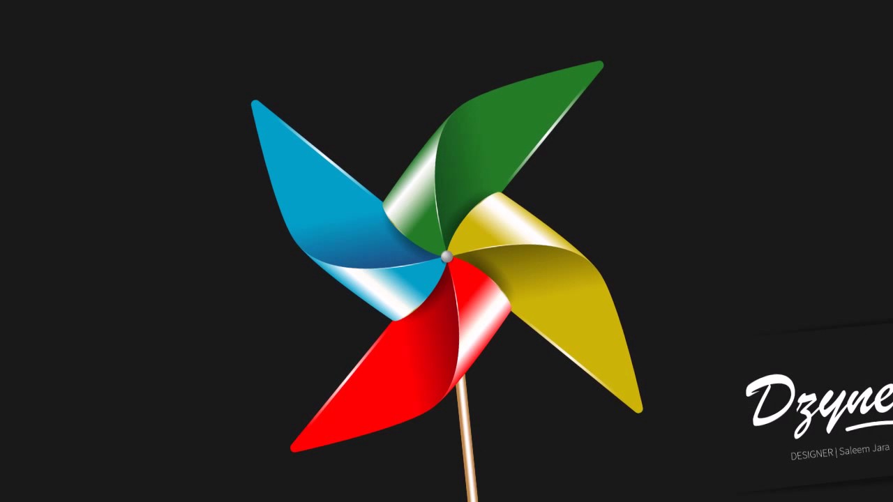 Illustrator Tutorials | Propeller PinWheel - YouTube