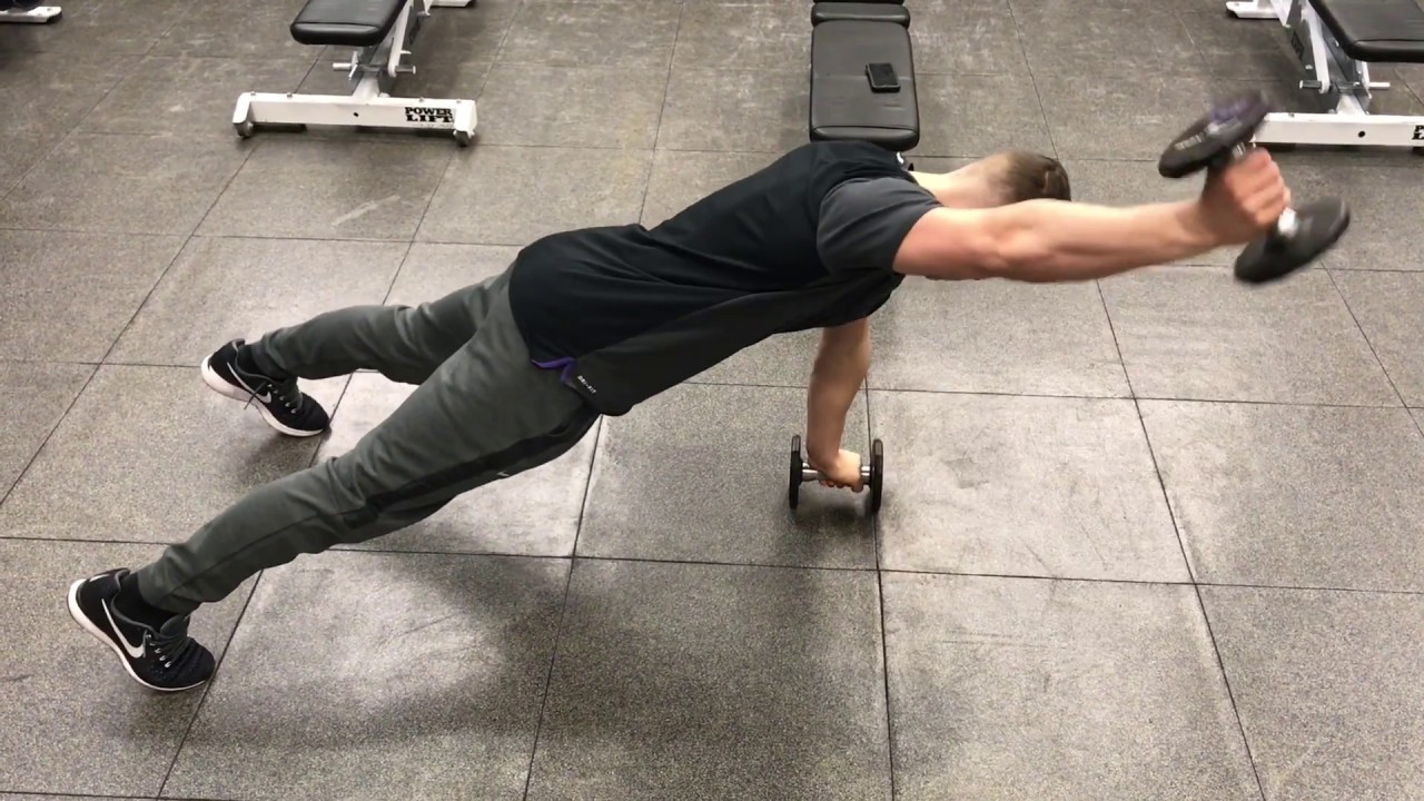 DB Push-Up w/ Y - YouTube