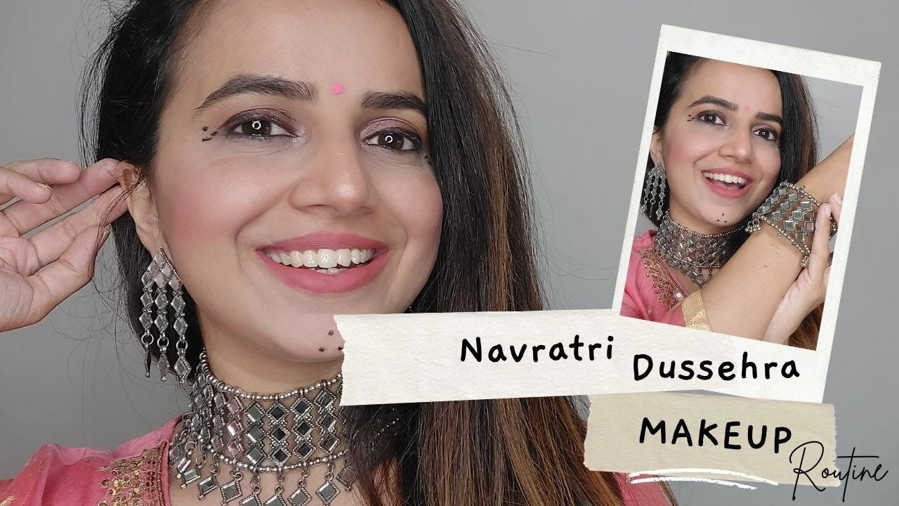Long Lasting Navratri/ Dussehra Look 2021 | Indian Festival Makeup ...