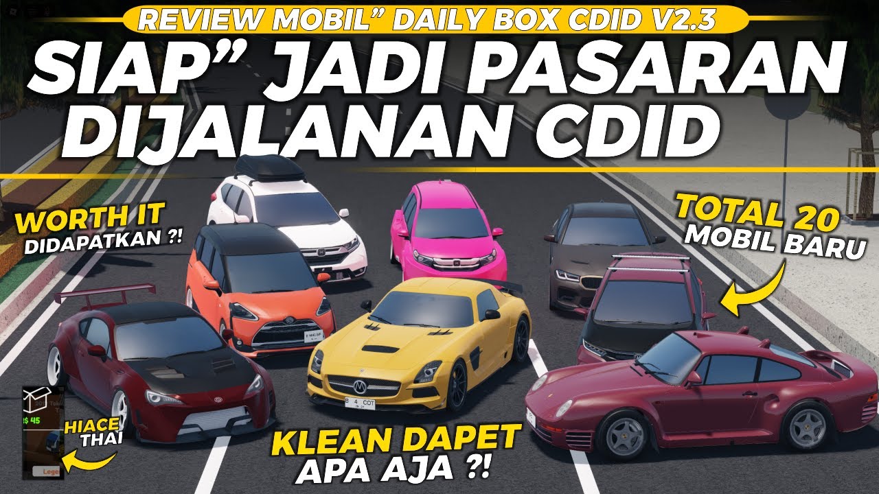 Bawa Semua Mobil" DAILY BOX LIMITED + ROBUX Terbaru CDID Update V2.3 ...