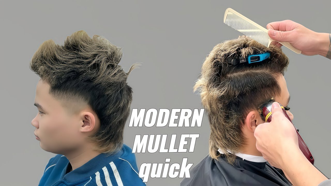 "The Fastest Modern Mullet Tutorial You'll Ever See" Mullet Cut Haircut ...