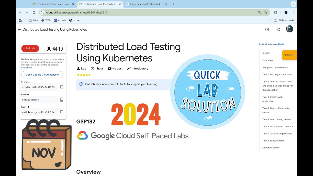 Distributed Load Testing Using Kubernetes Qwiklabs Gsp182 With Explanation🗣️ Youtube