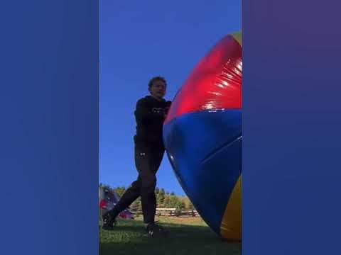 Huge Beach Ball Challenge - YouTube