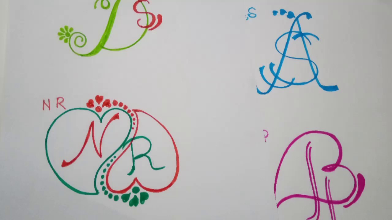Couple alphabet tatto design // letter tatto design - YouTube