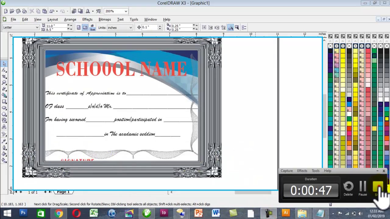 learn how to create Professional Certificate in CorelDRAW Coreldraw ...