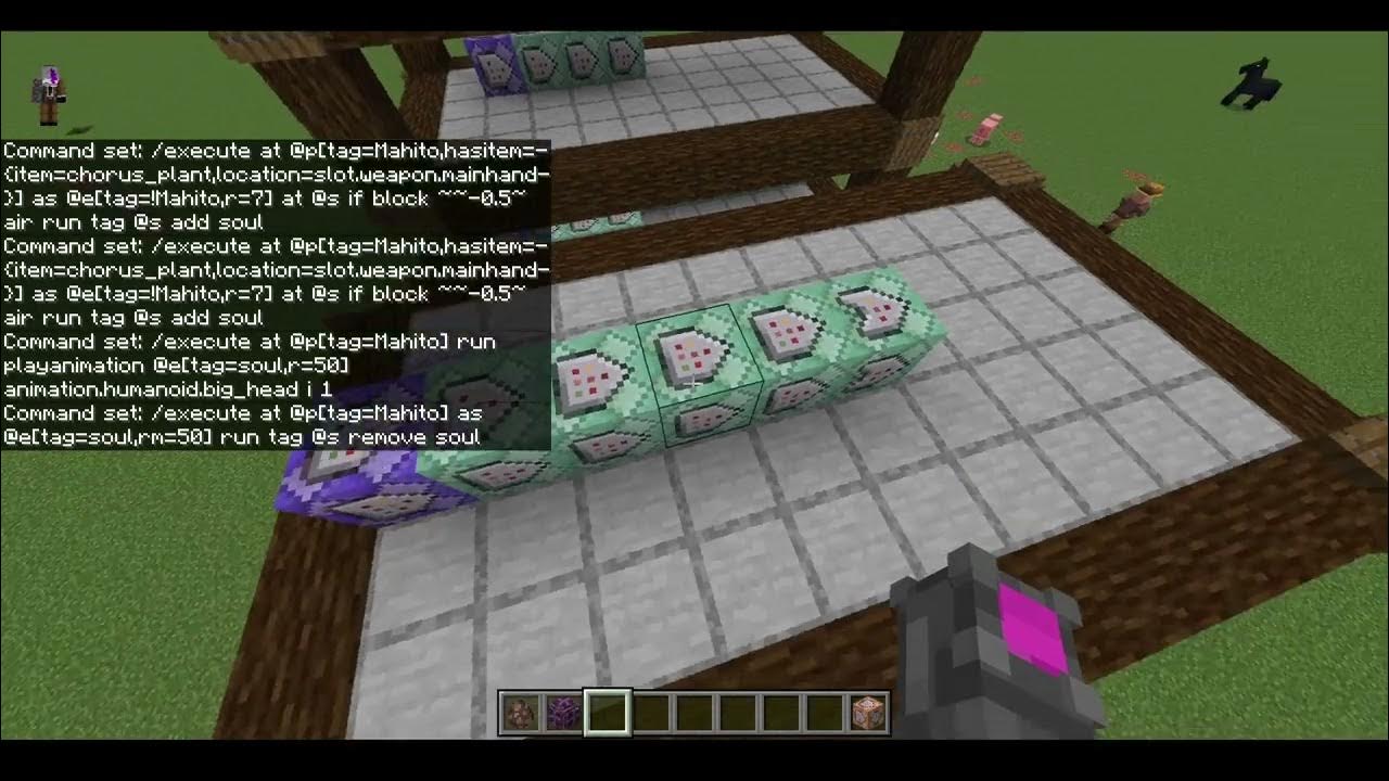 How to create MAHITO'S IDLE TRANSFIGURATION in MINECRAFT BEDROCK! - YouTube