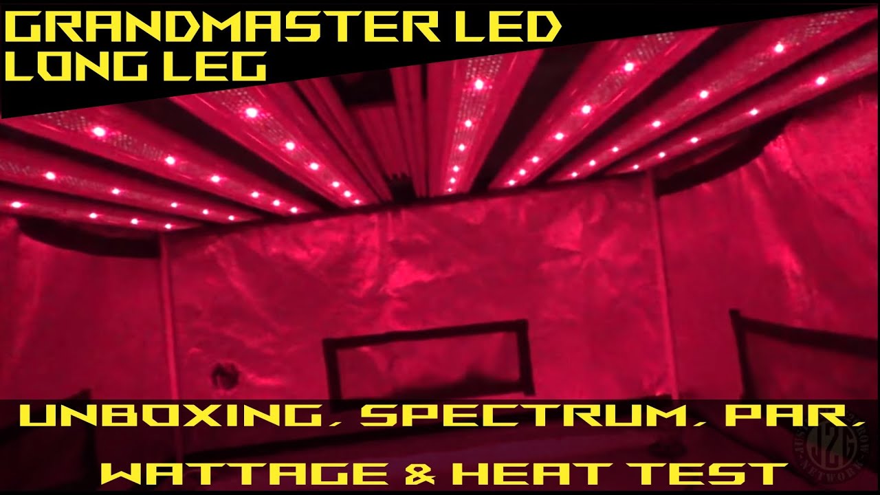 Tons of RED!! GRANDMASTER LED - LONG LEG - UNBOXING, SPECTRUM, PAR ...