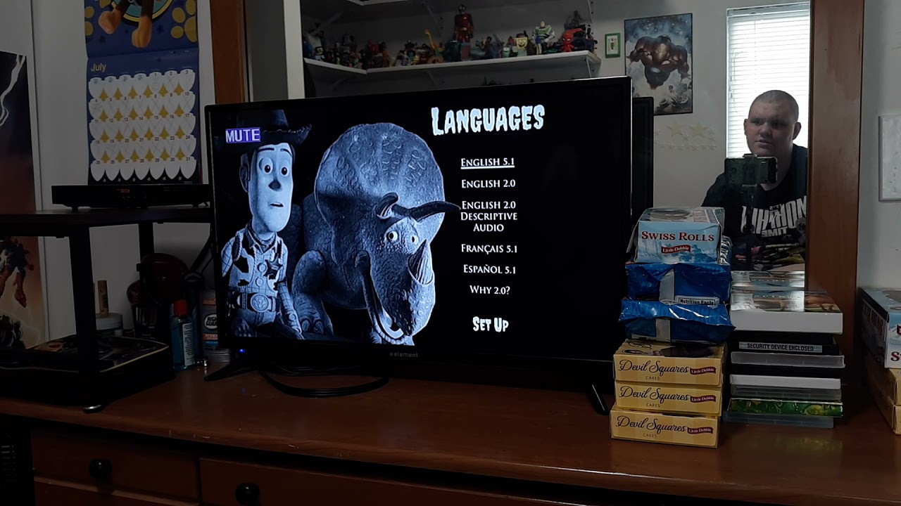 Menu Walkthrough Of Disney Pixar: Toy Story Of Terror! DVD From 2014 ...