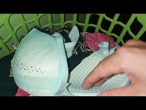 BH/Bra bekas hijau motif bintik bekas pakai/used bras for women green color