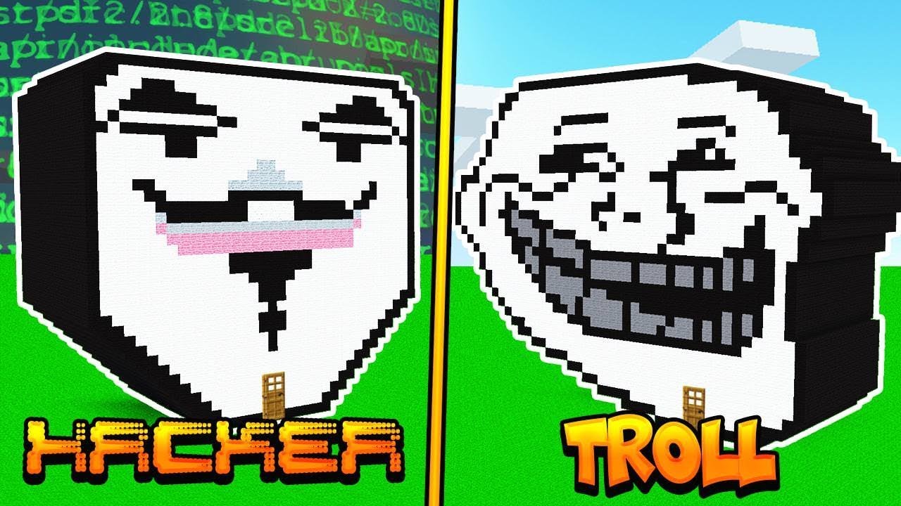 CAN A HACKER SURVIVE A TROLL IN MINECRAFT? - YouTube