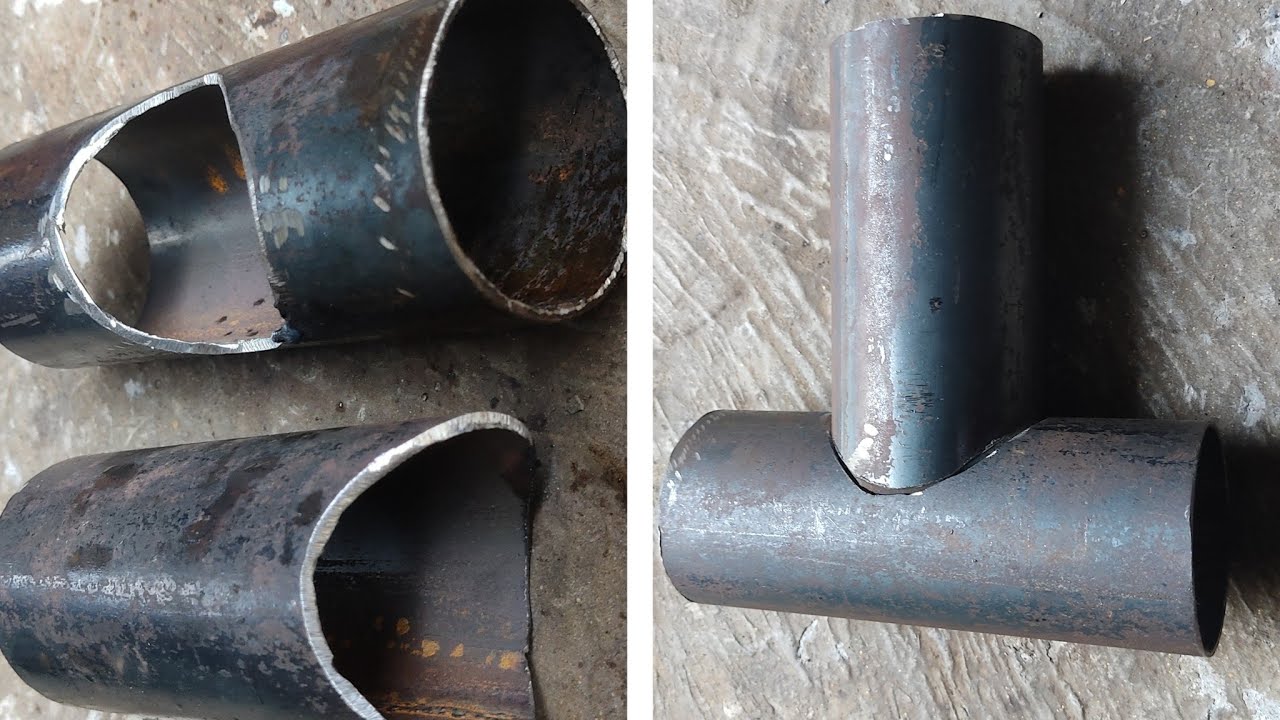 latest Idea for round pipe notching / Round pipe Notch new trick ...