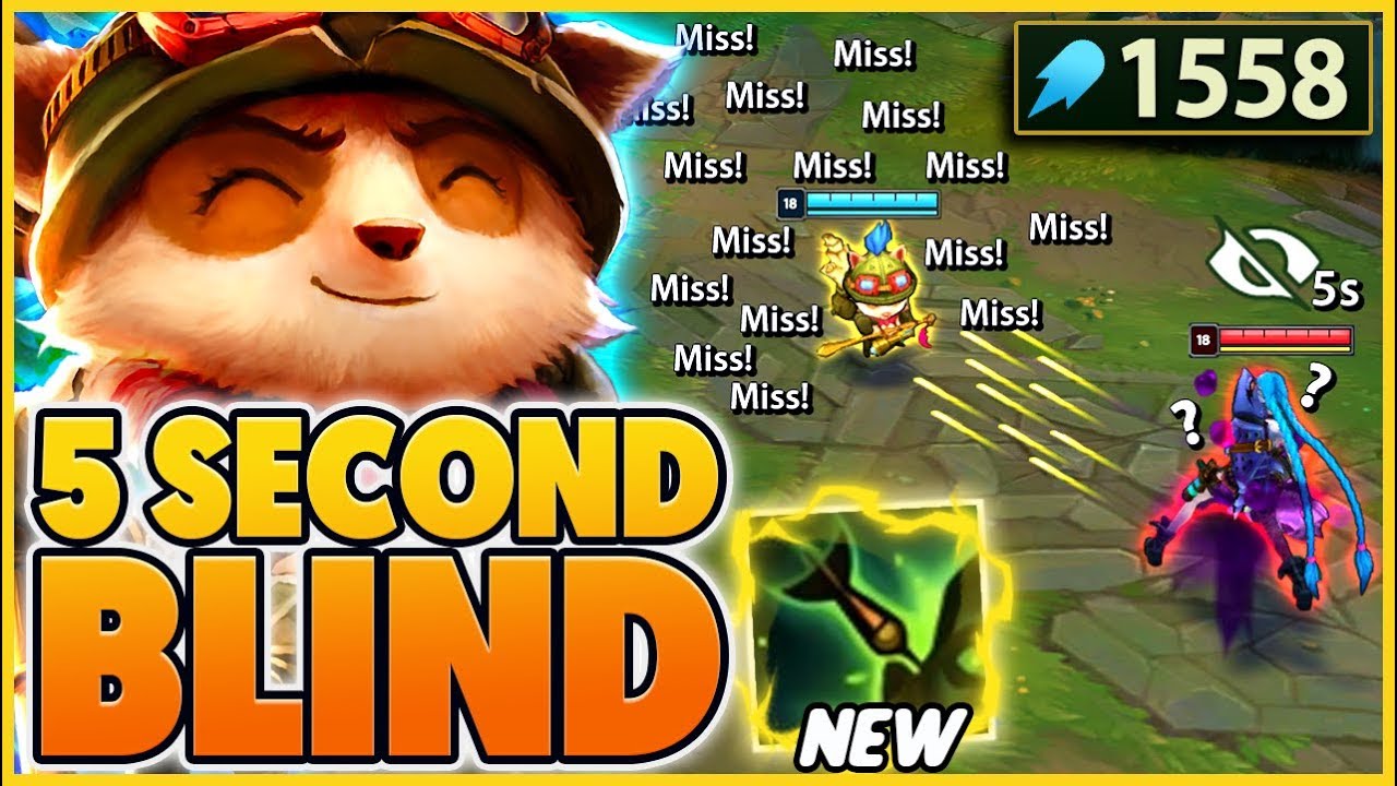 *ABILITY REWORK* TEEMO CAN BLIND FOR 5 SECONDS (RIOT ...