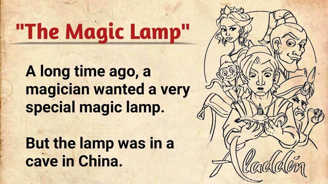 Graded Reader ⭐ Aladdin and the Magic Lamp English subtitles Stories ...