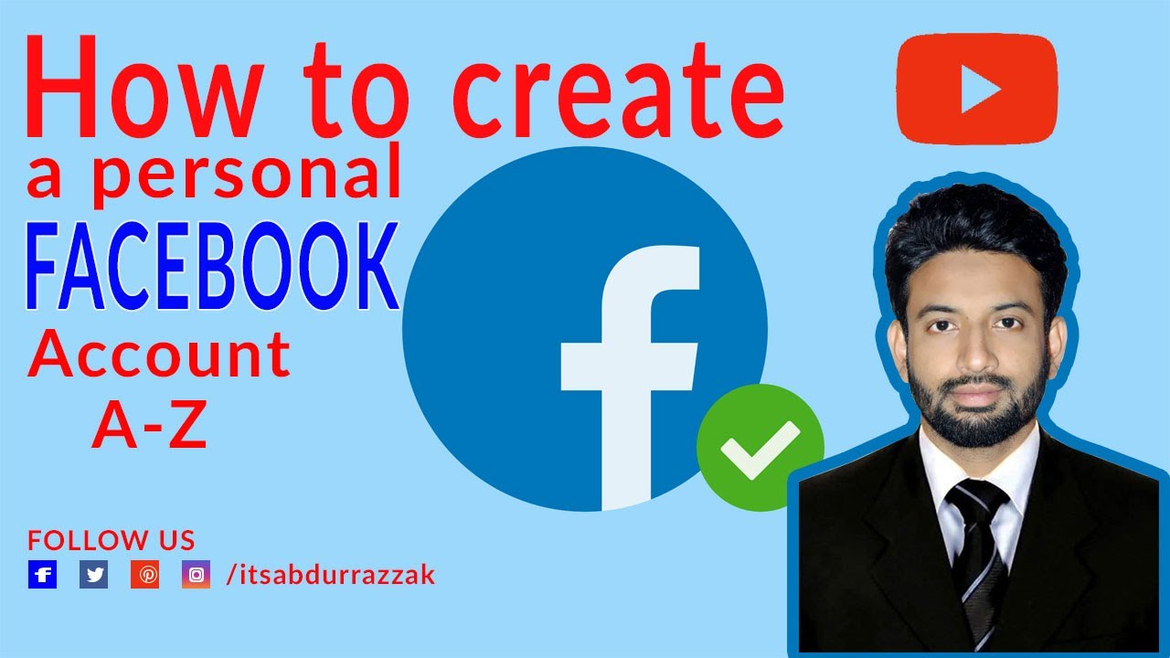 Create a personal Facebook profile a to z I how to create a ...