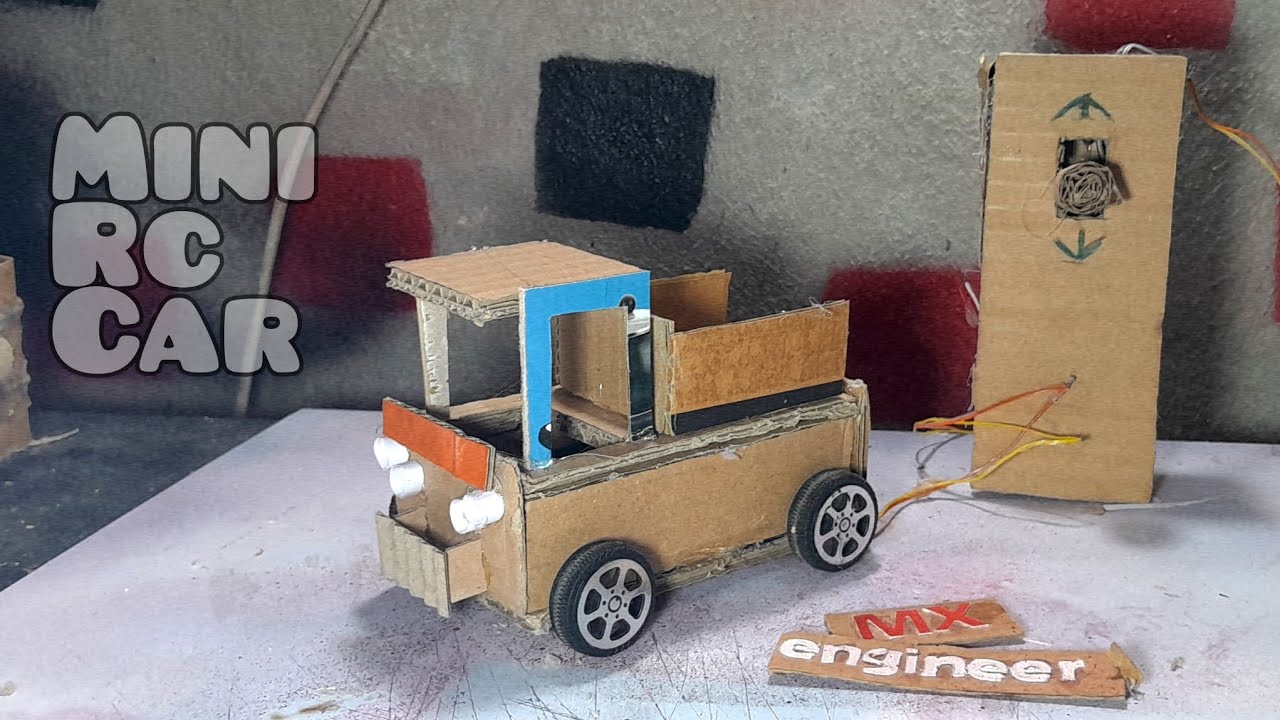 Tutorial simple make remote control car with cardboard and dc motor ...