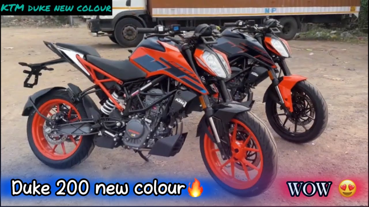 KTM duke new orange colour😍!sexy looking👀💥#duke200 #ktmduke200 - YouTube