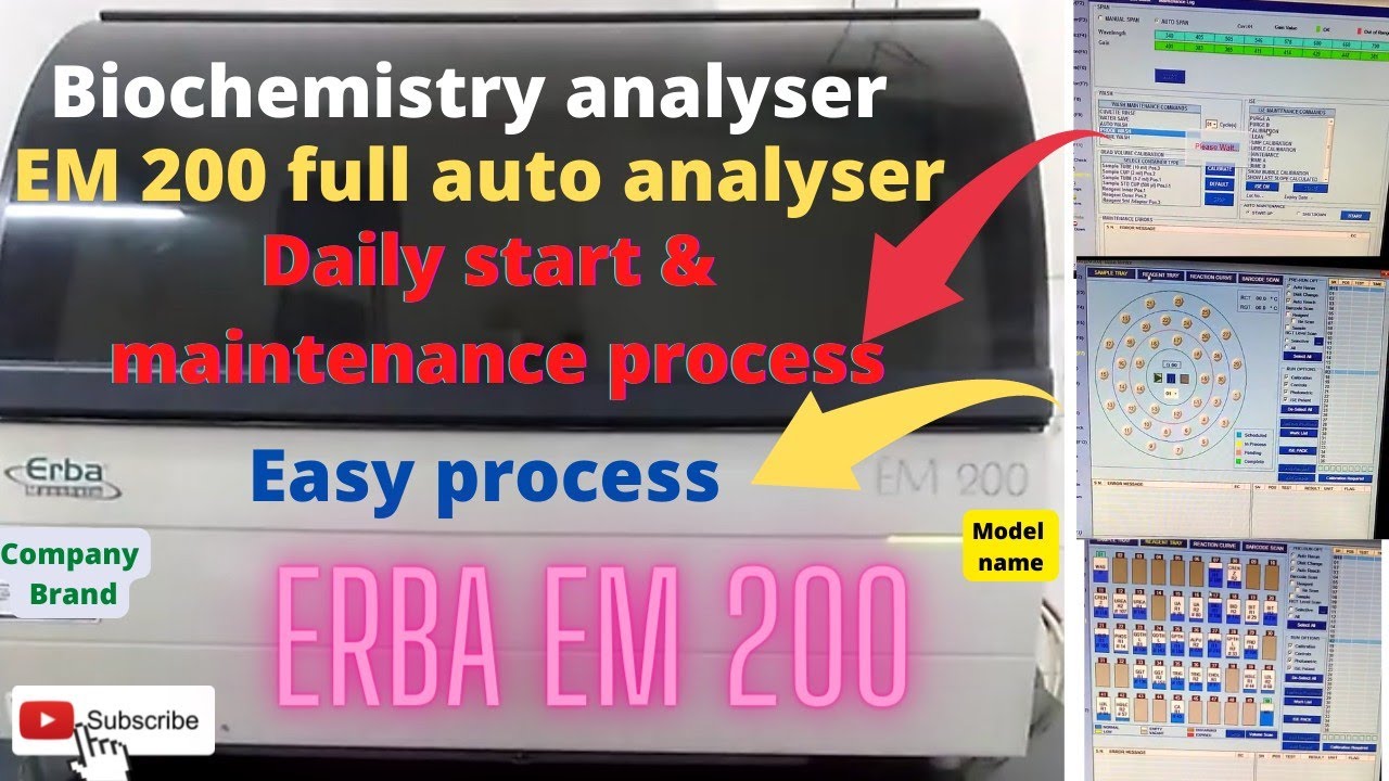 Erba EM 200 Analyzer | Biochemistry Analyzer | Full auto analyser ...