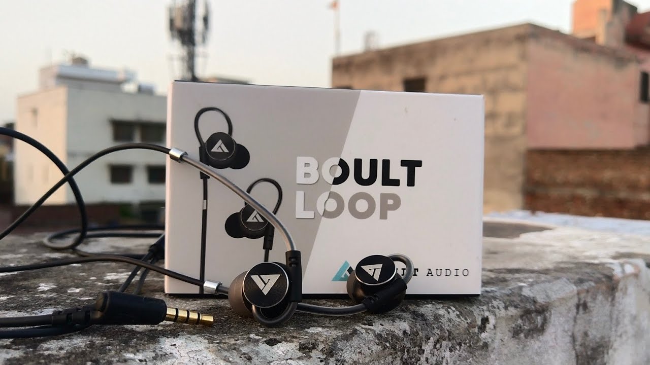 Boult Audio BassBuds Loop in-Ear Wired Earphones with Mic and Deep Bass ...