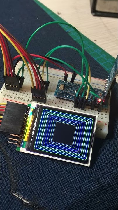 TFT test Adafruit-ST7735-Library - YouTube