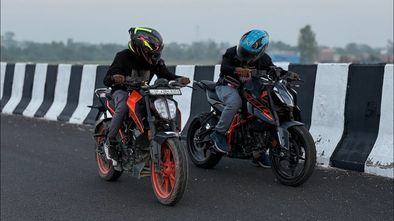 Duke 200 vs Duke 390 Drag Race - What's the power difference? - YouTube