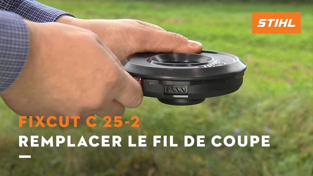 Remplacer le fil de coupe - FixCut C 25-2 - Coupe-bordures STIHL - YouTube