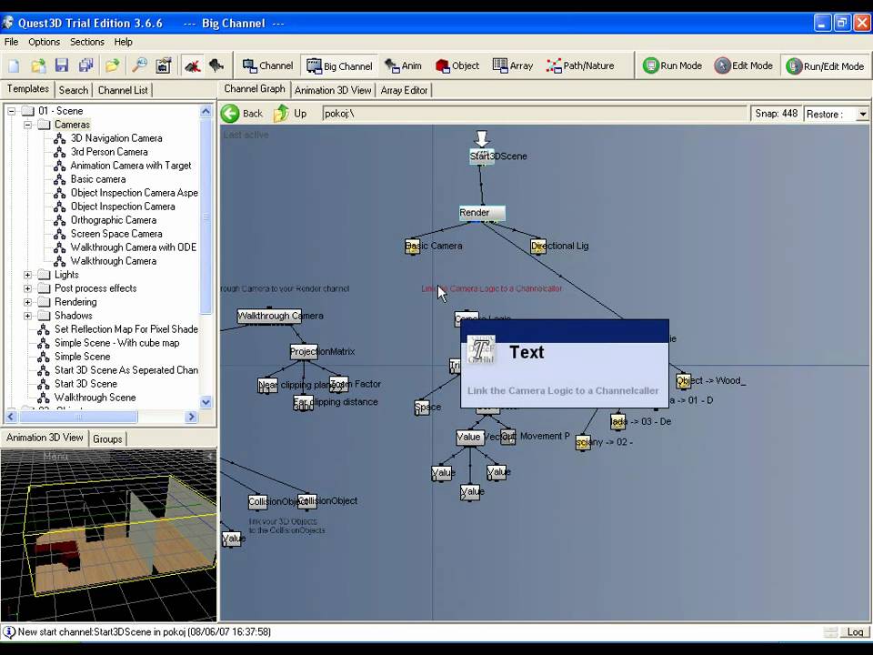 Quest3D Tutorial - Scena Walkthrough - YouTube