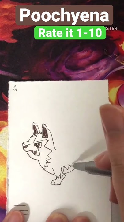 How to draw Poochyena Pokemon #pokemon #poochyena #art - YouTube