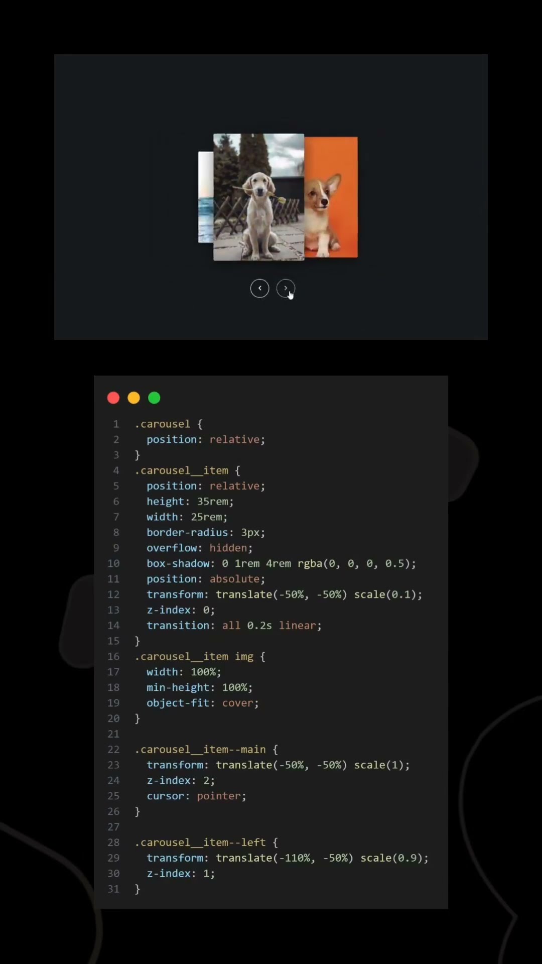 Carousel With Hover Effect Using Html Css 😋😎 Youtube 4803