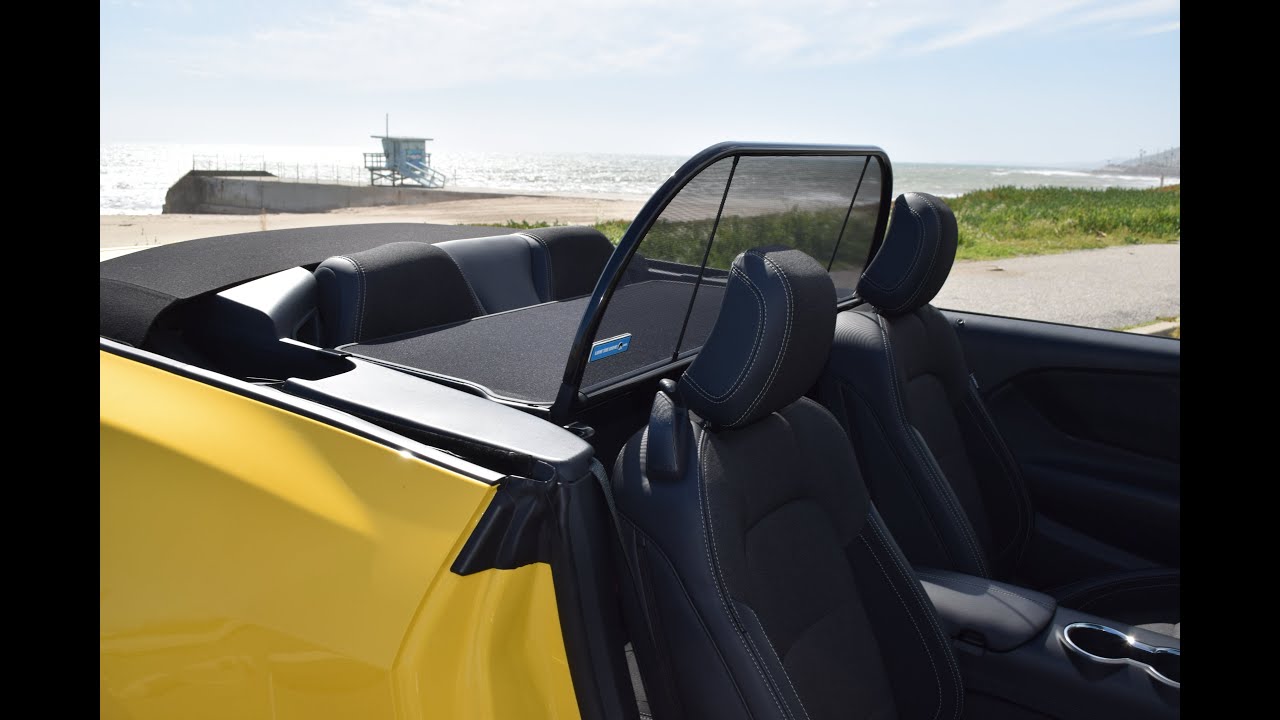 Updated Mustang convertible wind deflector installation video for 2024 ...