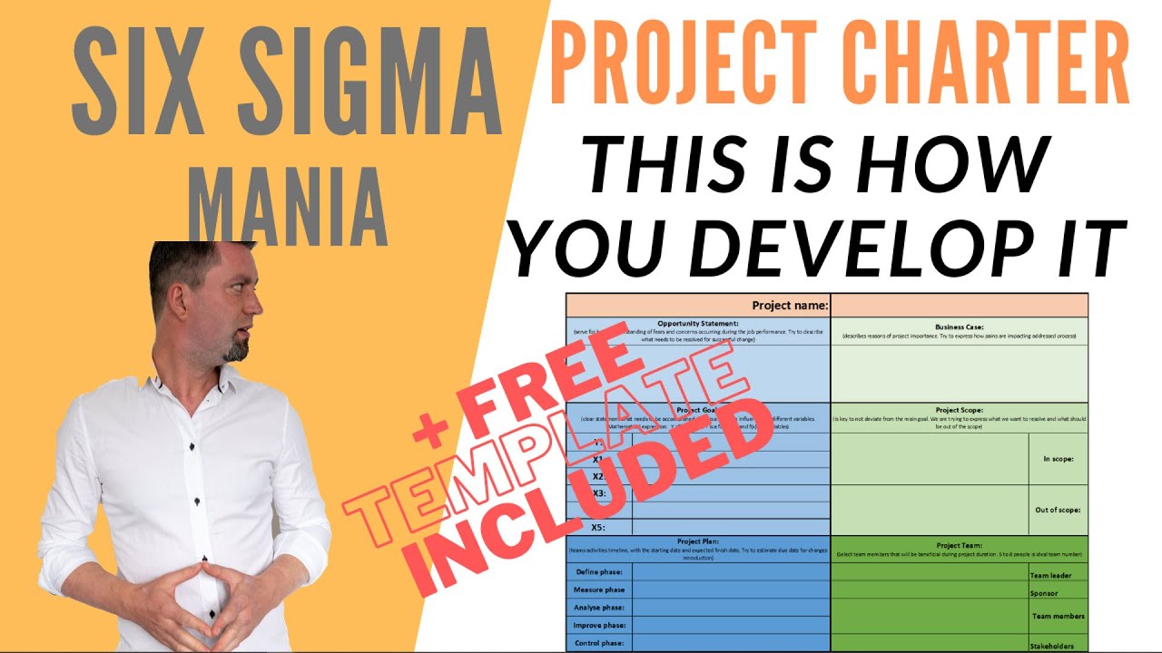 How to create a project charter - template included - YouTube