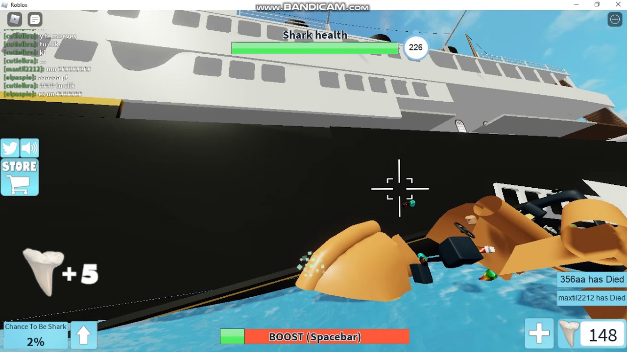 Shark bite using mosasaurus - YouTube