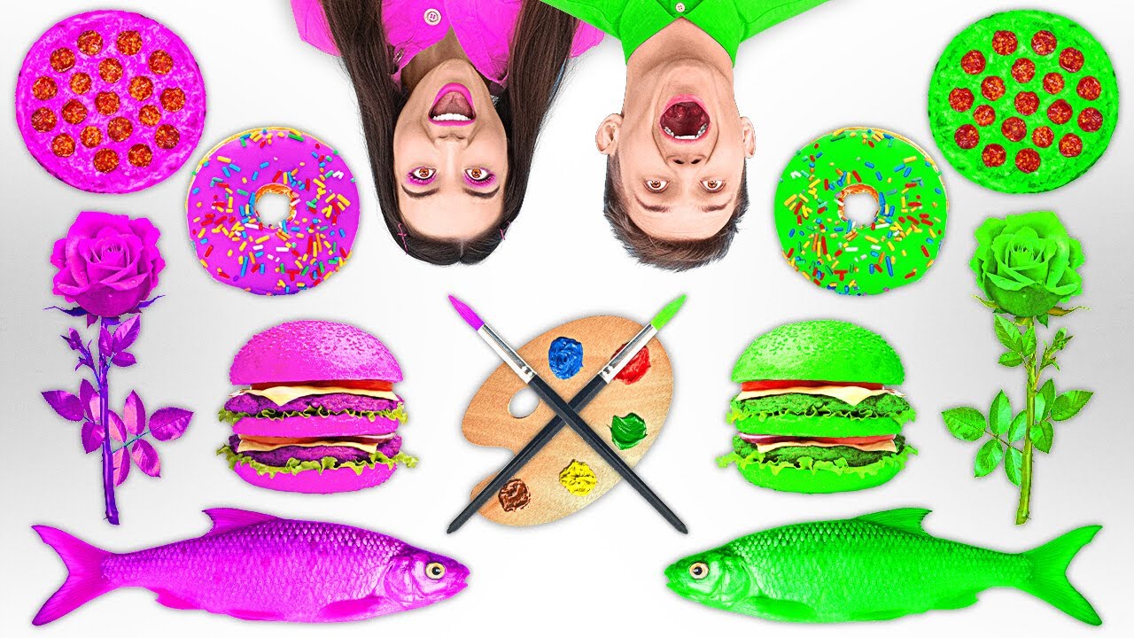 FIRST TO FINISH ART SCHOOL WINS || Who Draws It Better? Funny Food ...