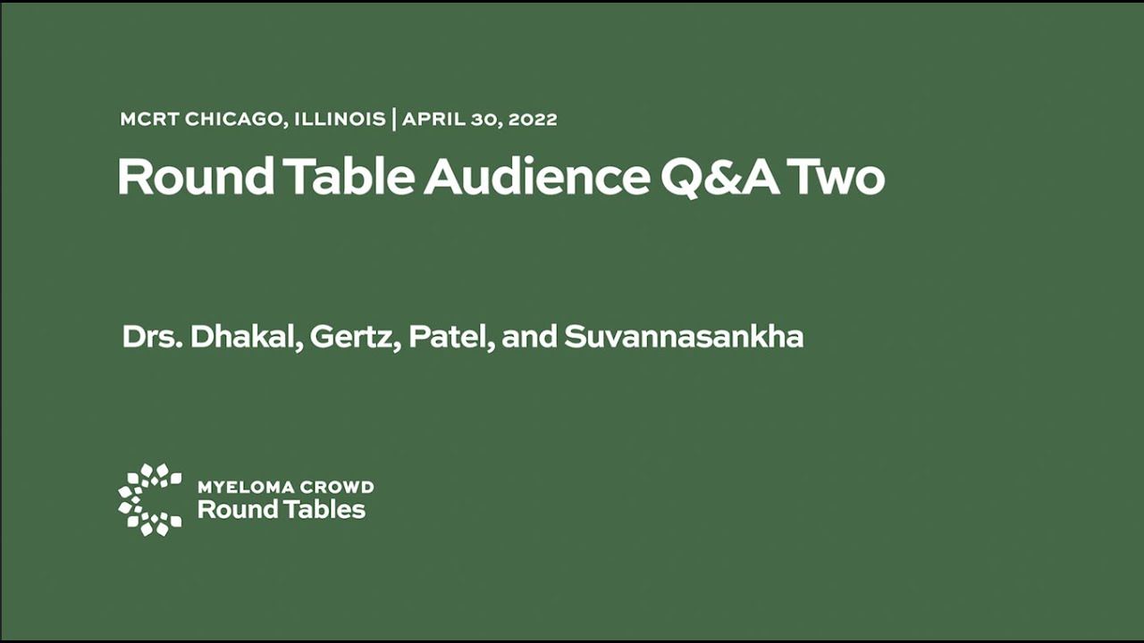 Round Table Audience Q&A Two | MCRT Chicago, Illinois April 30, 2022 ...