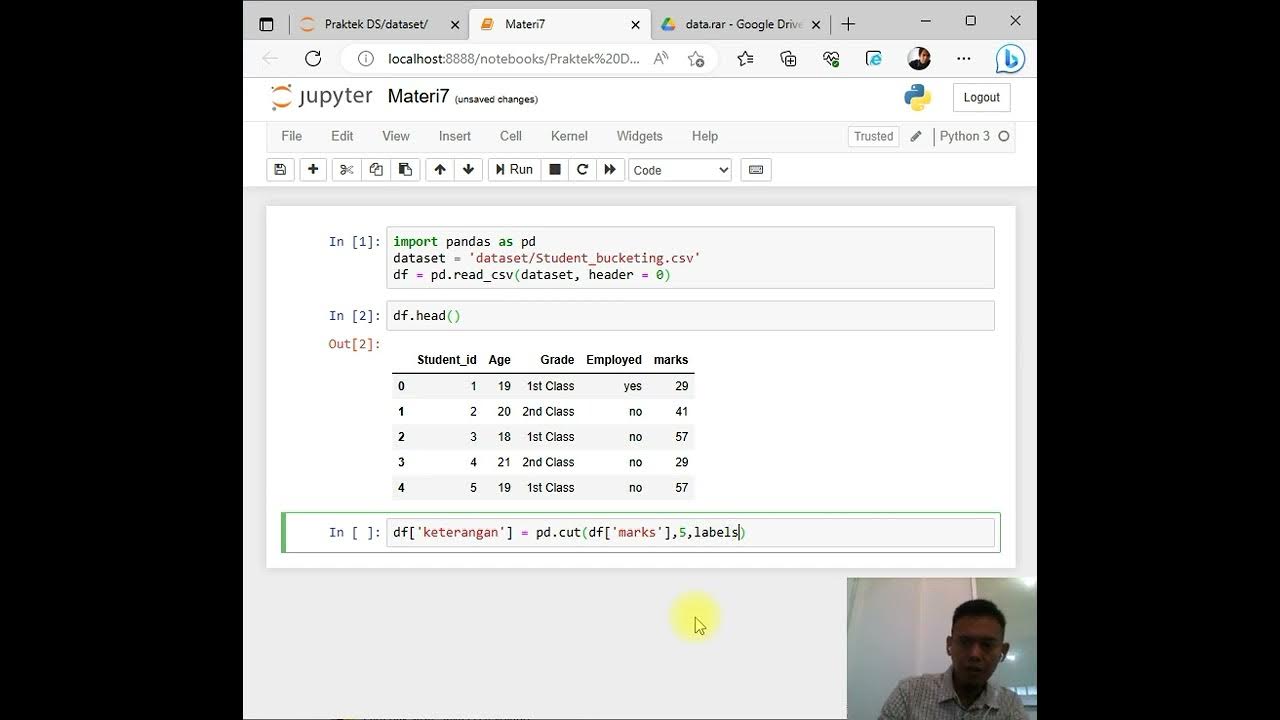 Data science Python -1 (Preprocessing): Discretization - YouTube