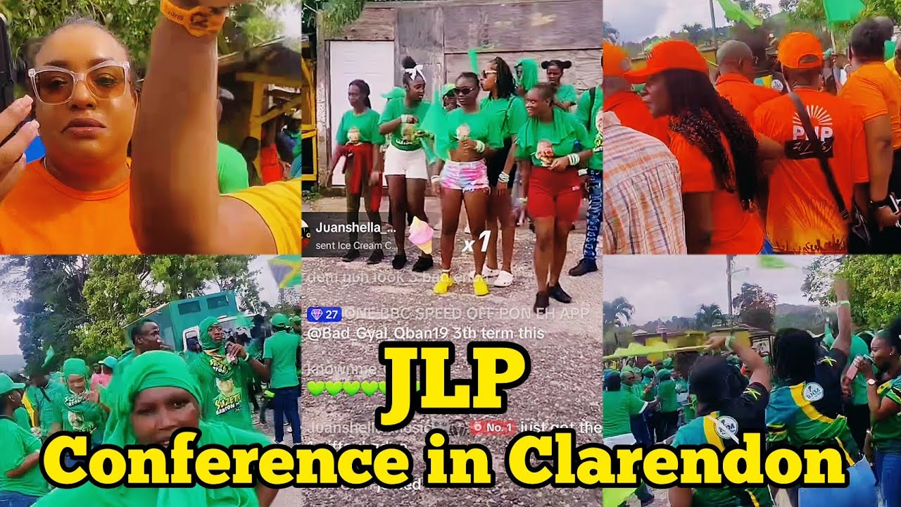 JLP Conference in Clarendon with PNP Nearby 💚🧡💚🧡💚🧡 - YouTube