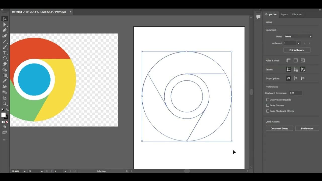 CREATE CHROME LOGO - YouTube