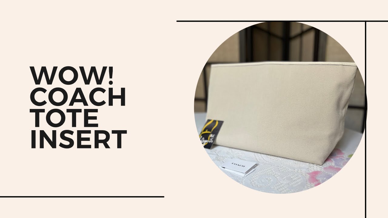 Coach Tote insert tote organizer - YouTube